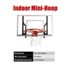 RAMGOAL Wall Mounted Mini Basketball Hoop Full Court