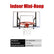 RAMGOAL Wall Mounted Mini Basketball Hoop Full Court